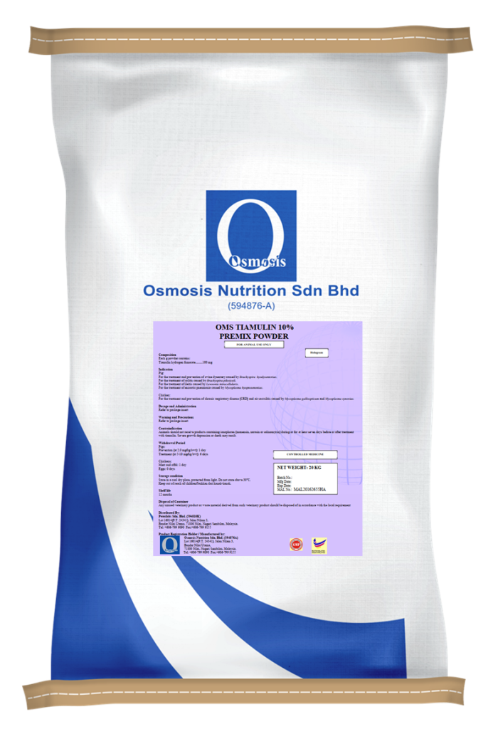 Osmosis Nutrition - OMS Tiamulin 10% premix powder » PeterLabs Holdings ...