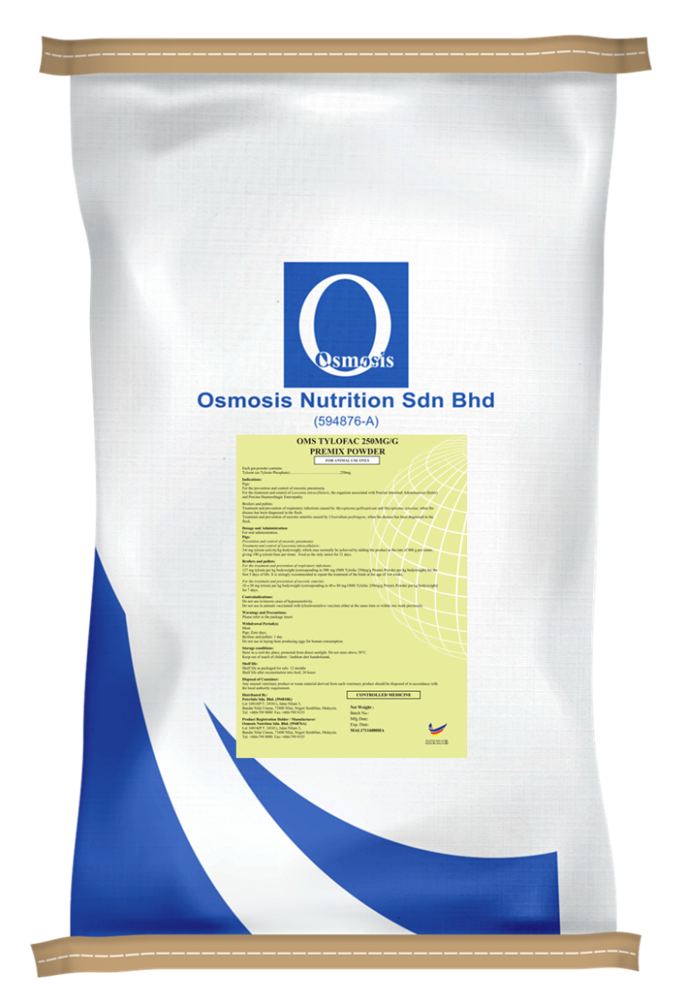 Osmosis Nutrition - OMS Tylofac 250 mg/g premix powder » PeterLabs ...